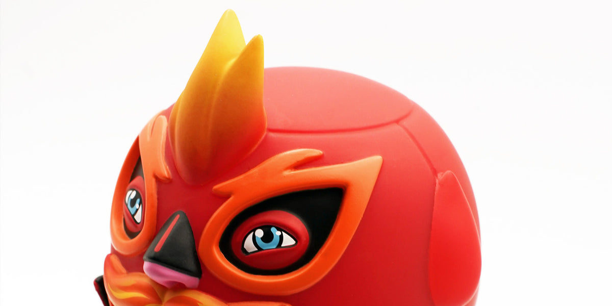 7” SEÑOR FUEGO VINYL FIGURE – The Mighty Luchador